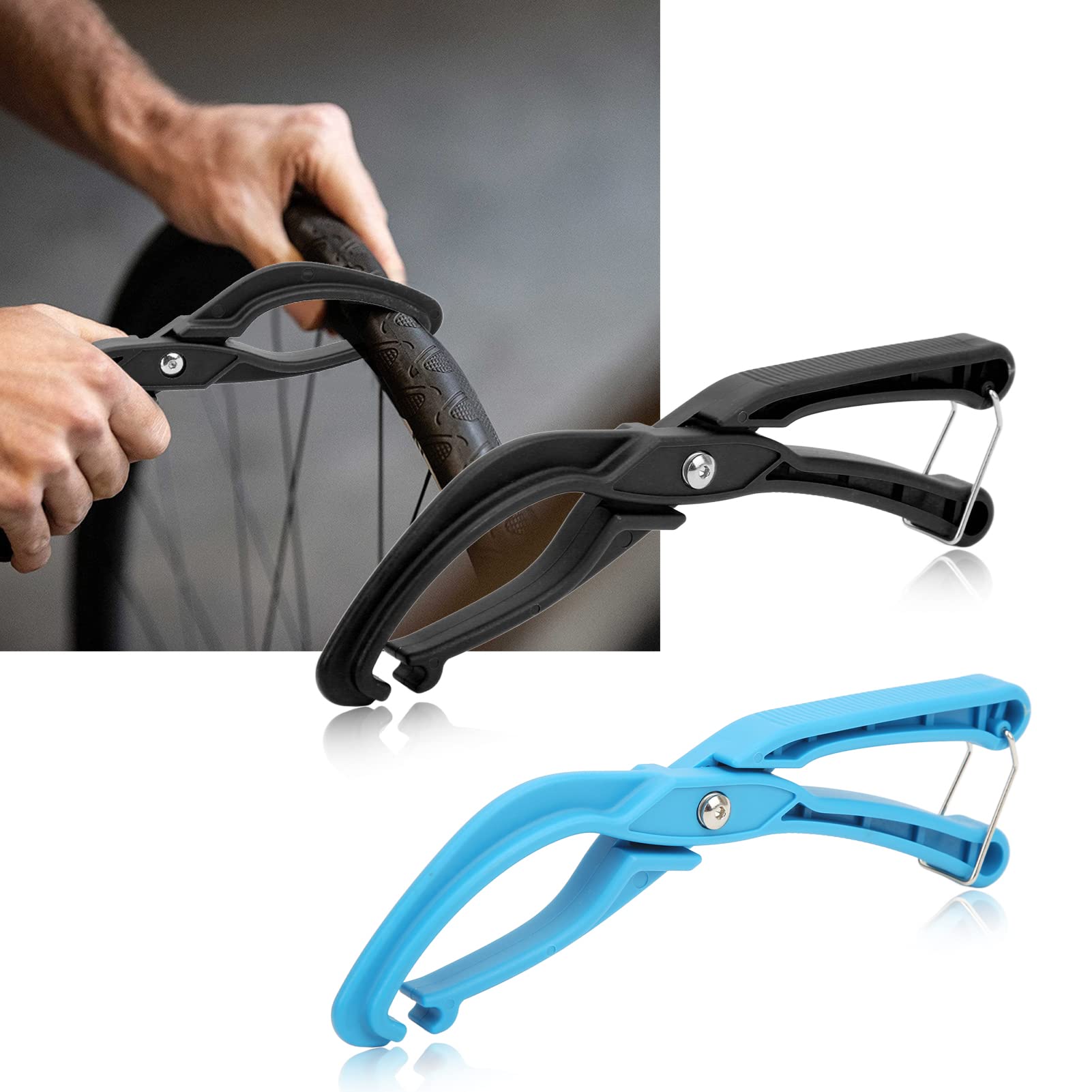 Bike Tire Removal Tool Tire Levers Road Bike Bike Tire Pliers Labor Saving Bike Tyre Remover Clamp Mountain Bike Tyre Remover Bike Removal(蓝色)