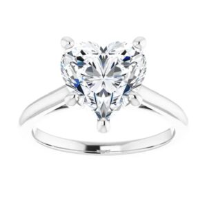 2.50 ct heart cut vvs1 colorless moissanite engagement ring set, wedding/bridal ring set, sterling silver vintage antique anniversary best ring sets gift for woman