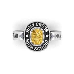 a2z custom jewelry custom class ring for women sterling silver- personalized graduation gift