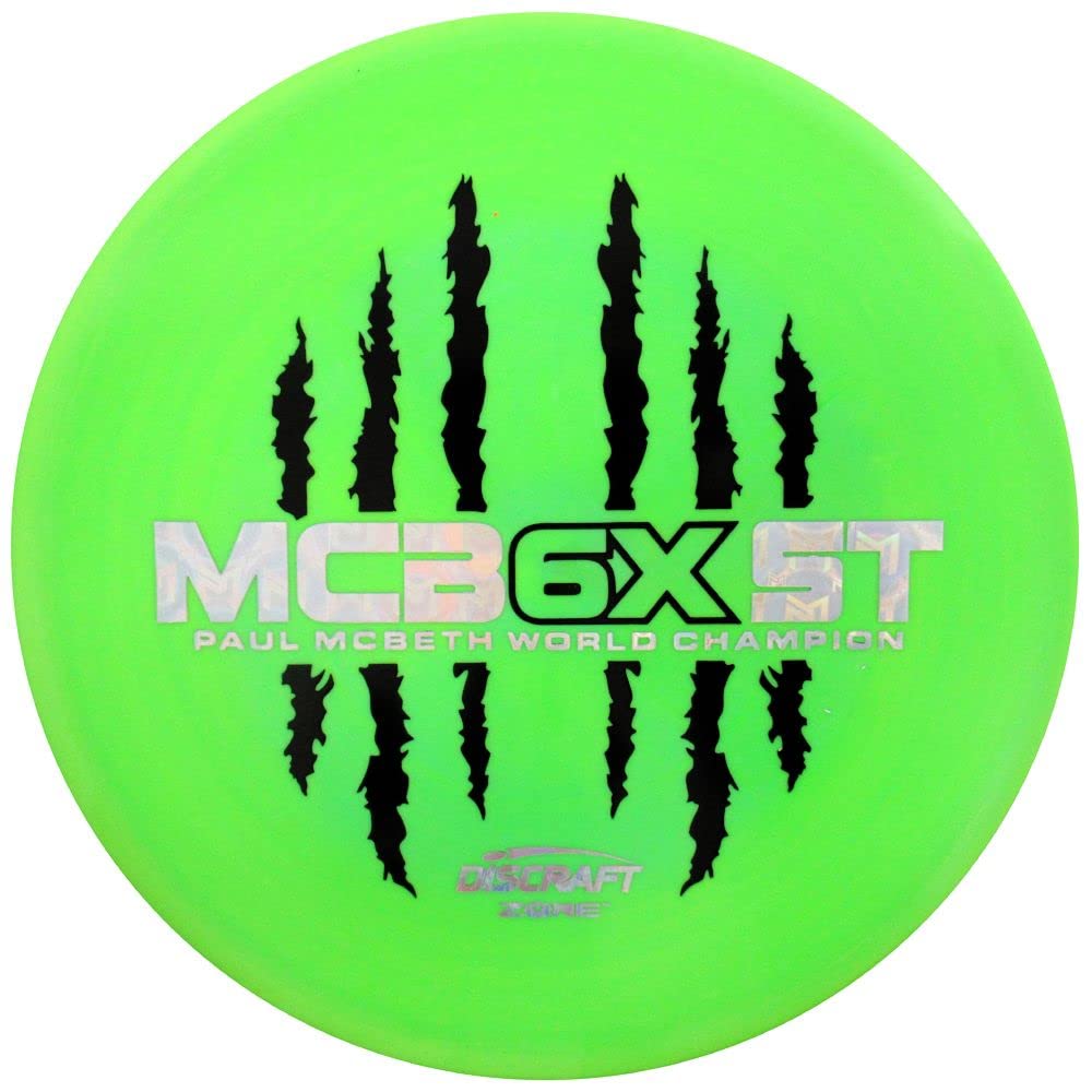 Discraft Limited Edition Paul McBeth 6X Commemorative McBeast Stamp Zone Putter Golf Disc - 170-172g - Colors Will Vary