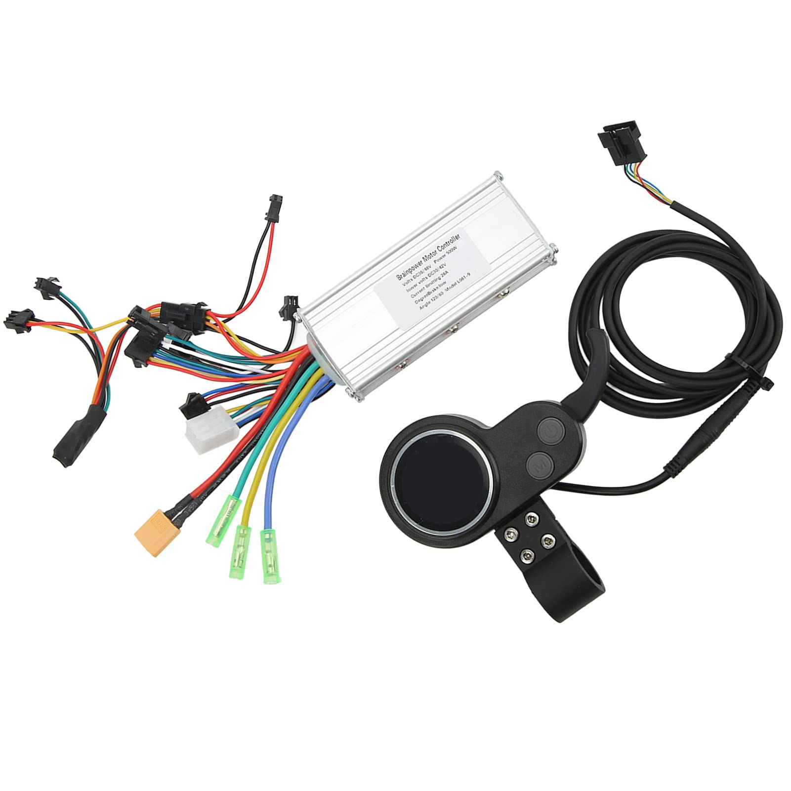 SPYMINNPOO Ebike Brushless Controller Kit,36V 48V 500W Controller with LCD Display Electric Bike Scooter Motor Parts Accessories