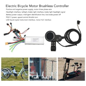 SPYMINNPOO Ebike Brushless Controller Kit,36V 48V 500W Controller with LCD Display Electric Bike Scooter Motor Parts Accessories