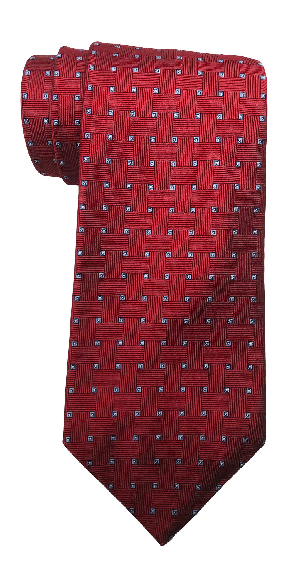 Brooks Brothers Made in New York Red Basketweave Tie