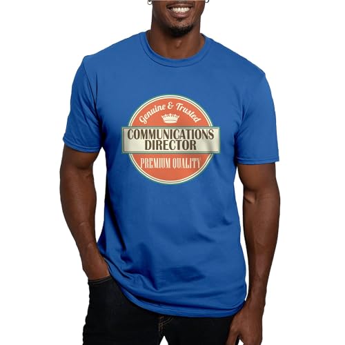 CafePress Communications Directo Men's Fitted T Shirt (Dark) Men's Fitted Graphic T-Shirt Royal