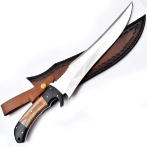 pal 2000 knives kni-2067 handmade d2 steel 18 inches hunting knife