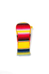 puebla serape driver cover - yellow