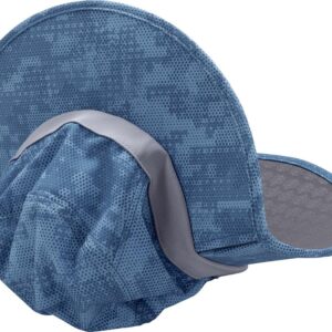 Coolibar UPF 50+ Men's Women's Fore Golf Hat - Sun Protective (Medium/Large- Blue Digital Camo)