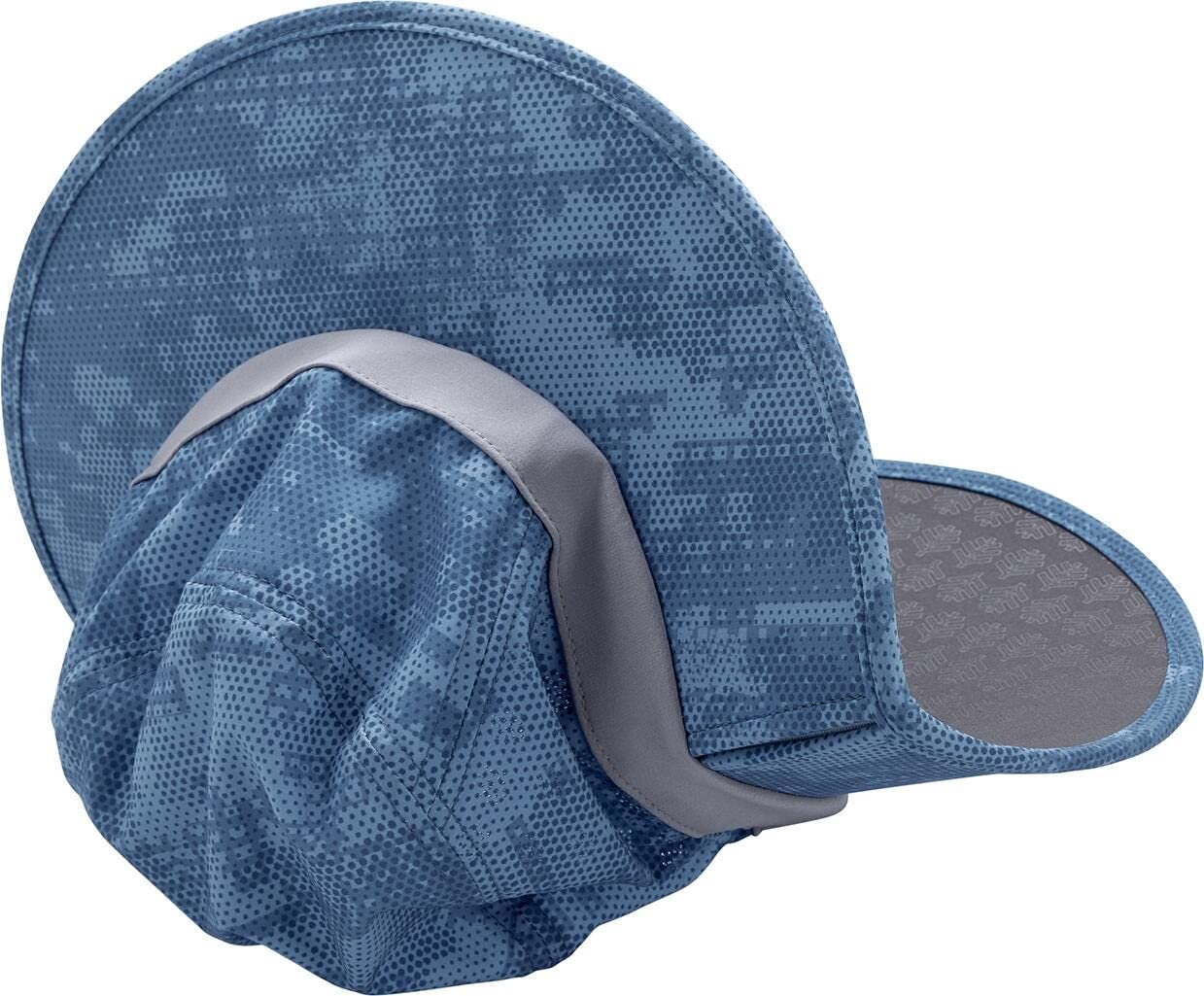 Coolibar UPF 50+ Men's Women's Fore Golf Hat - Sun Protective (Medium/Large- Blue Digital Camo)