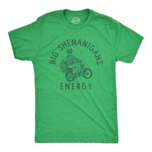 mens funny t shirts big shenanigans energy st patricks day tee for guys mens funny t shirts saint patrick's day t shirt for men funny drinking t shirt green - 4xl