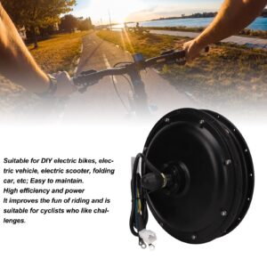 Alomejor Ebike Rear Wheel Hub Motor, 48V 2000W Electric Bike Modified DC Rear Hub Motor for DIY Modification