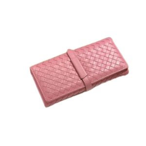 lioons wallet women's leather wallet multi card slot storage card holder portable simple coin purses long style coin purse unisex tear-resistant