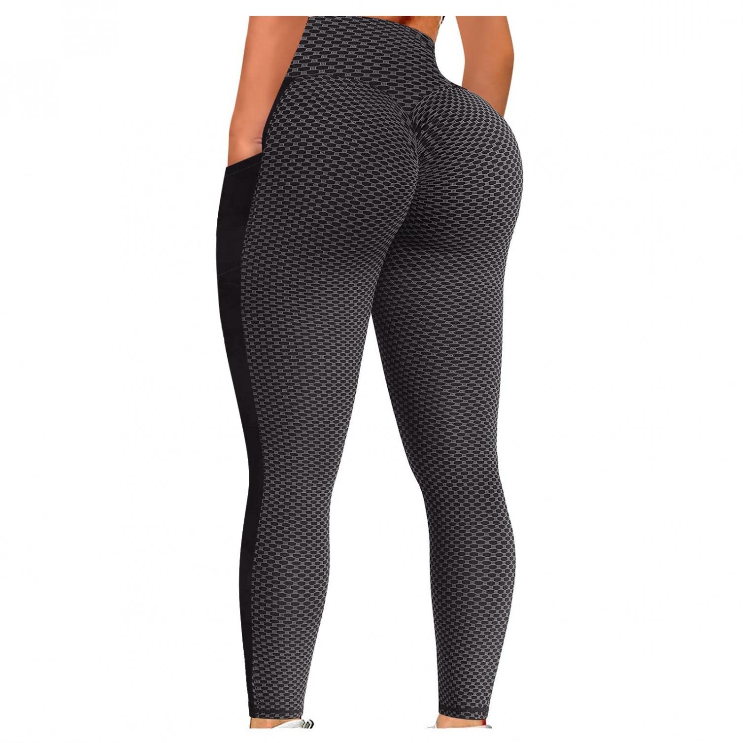 NLOMOCT Tummy Control Workout Leggings for Women Yoga Pant with Pockets High Waist Athletic Pants for Running Hiking Pant