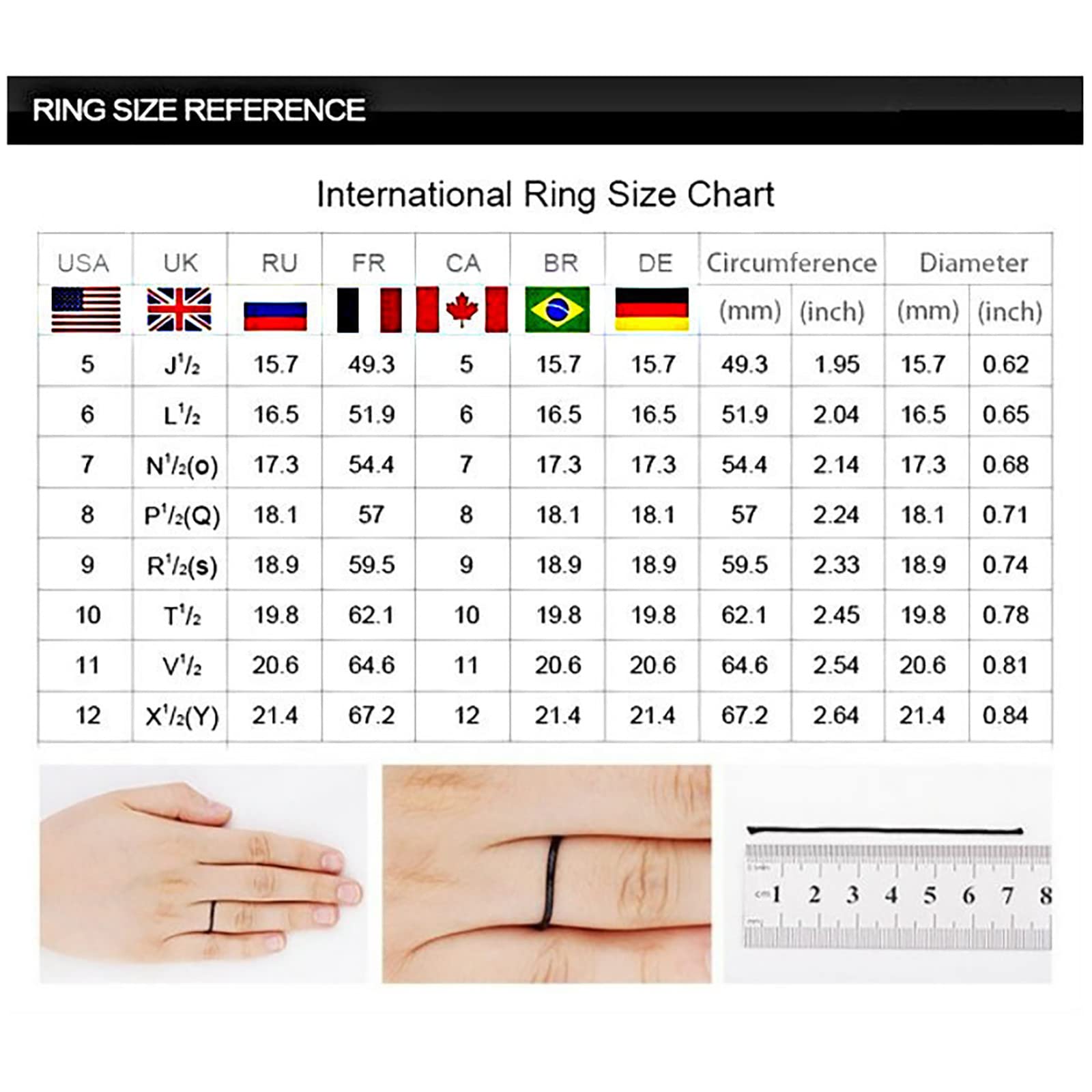 2Pcs Women Engagement Rings Square Cut Princess CZ Simulated Diamond Ring Set Wedding Bands Elegant Jewelry (Silver, 8)