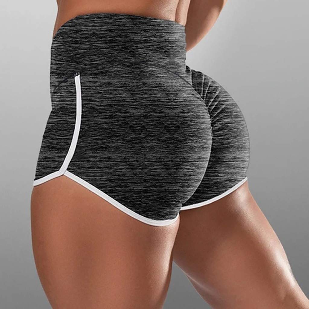 Slip Compression Bike Shorts Shorts Yoga Workout Women Leggings Capris Pants Workout Shorts with Pockets for Women Black