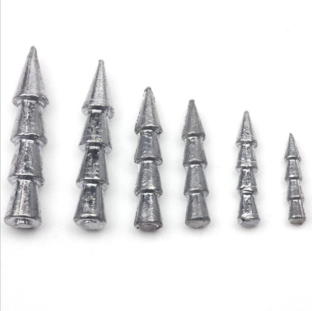 WellieSTR 30pcs (0.5g) Nail Weights Insert Sinkers Neko Weight Neko Rig Nail Weight Sinkers Connector Fishing Insert Weight for Neko/Wacky Rig Fishing,Worms Fishing Accessories Tools Fish Tackle