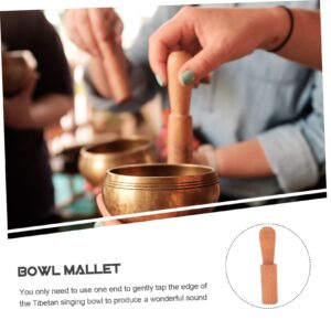 2pcs Meditation Bowl Wooden Singing Bowl Sticks Singing Bowl Mallet Striker Meditation Percussion Striker Meditation Singing Bowl Stick Meditation Singing Bowl Mallet