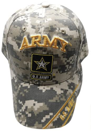 U.S. Army Star Logo Camo Camouflage Ball Cap Baseball Embroidered Hat