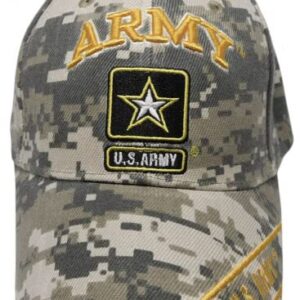 U.S. Army Star Logo Camo Camouflage Ball Cap Baseball Embroidered Hat