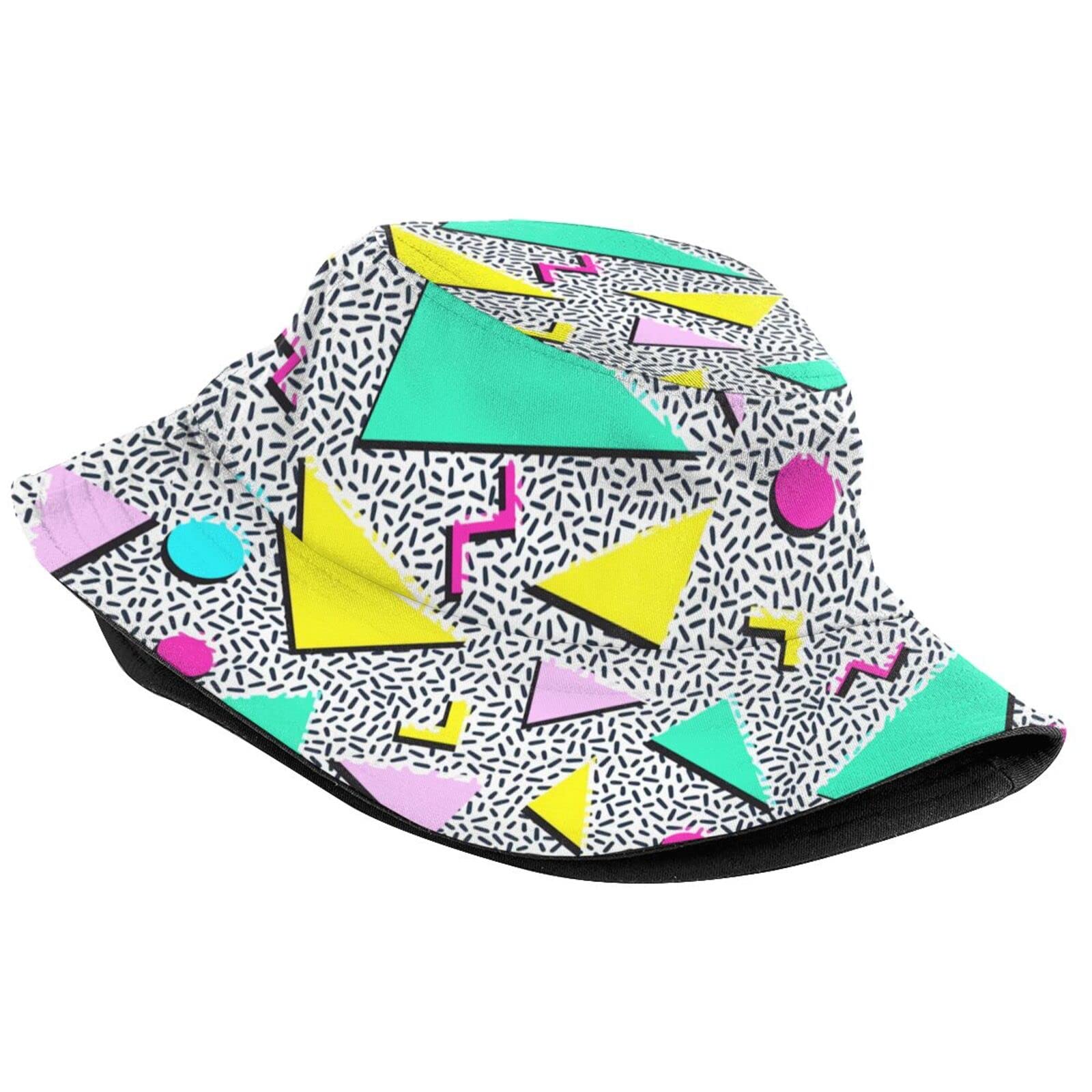 80s 90s Outfit for Women Men, 80s 90s Bucket Hats Fashion Sun Cap Packable Outdoor Rave Accessories Fisherman Hat for Women Men