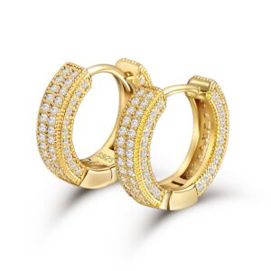 helloice moissanite earring (gold)