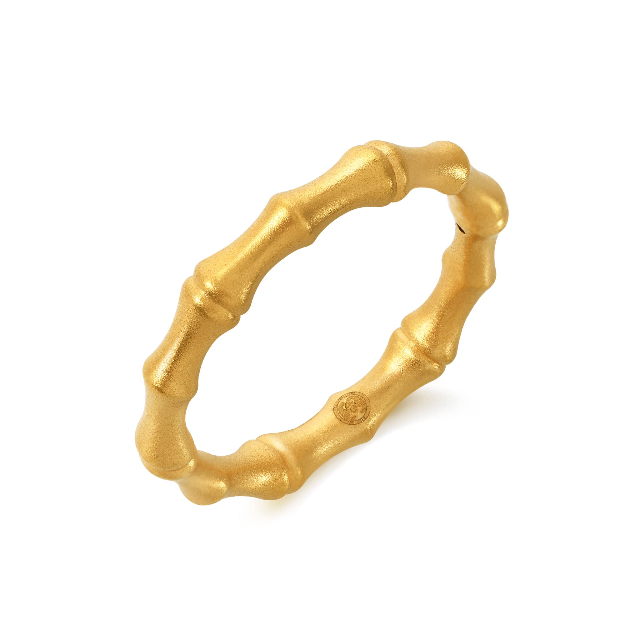 CHOW SANG SANG Cultural Blessing 999 24K Solid Gold Bamboo Ring for Women 92241R (Our Size 16/ US 7.5)