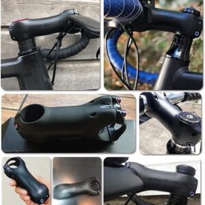 ZECHAO Carbon Road Bike Stem 31.8mm,Mountain Bike Carbon Stems 80/90/100/110/120mm Titanium Alloy Bike Parts Stem Bike Stem (Color : 6 Degree, Size : 100mm)