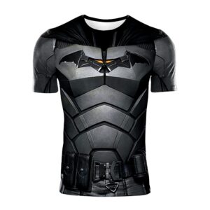 jiazery qz man superhero compression shirt short sleeve bat base layer underwear (s)