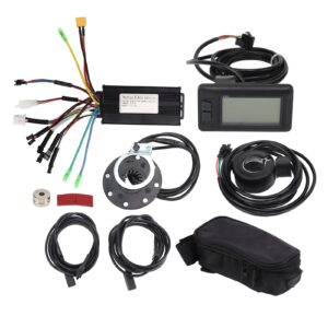 spyminnpoo electric controller kit,bike conversion kit 26a 3 mode controller en05 panel 8 magnets pedal assist sensor 130x thumb throttle power off sensor for 500w 750w motor