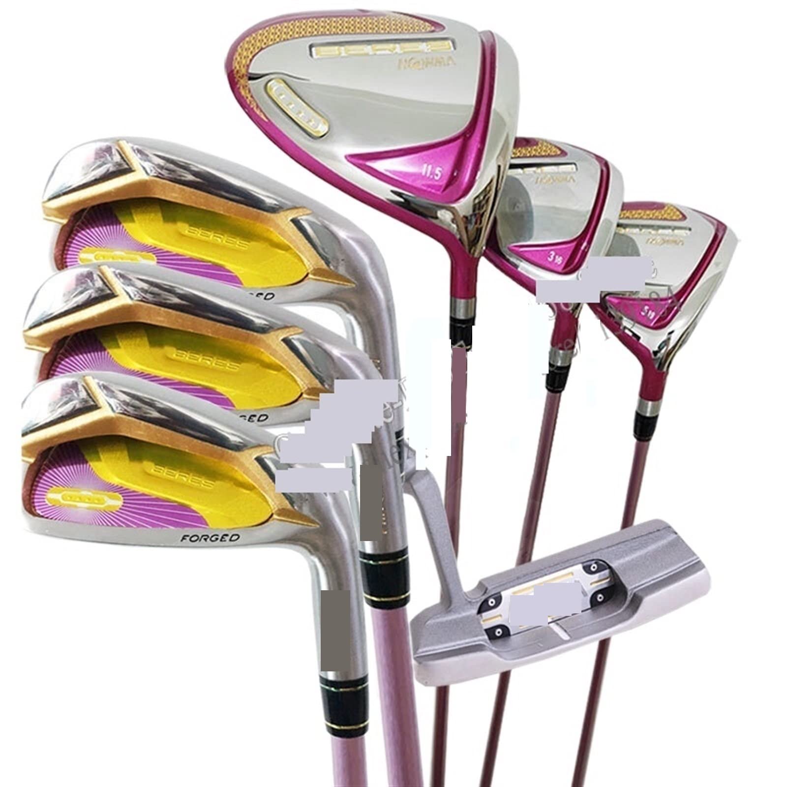 ENEMO New Women Golf Clubs 4 Star HONMA S-07 Compelete Set of Clubs Golf Driver Fairway Wood Irons Putter L Flex Graphite Shaft No Bag