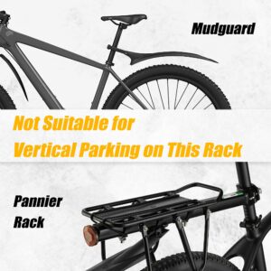 CyclingDeal Upright Bike Stand - Premium Quality Vertical & Horizontal Adjustable Bicycle Floor Parking Rack - for Storing MTB Road Bikes - up to 29