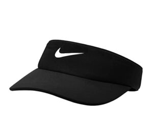 nike dri-fit aerobill women's visor (black)