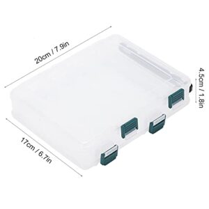 Fishing Tackle Box, Double Layer Portable Portable Fishing Accessory Storage Box Fishing Case Tools