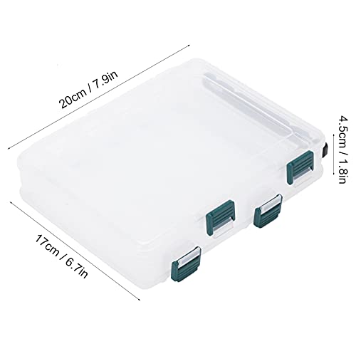 Fishing Tackle Box, Double Layer Portable Portable Fishing Accessory Storage Box Fishing Case Tools