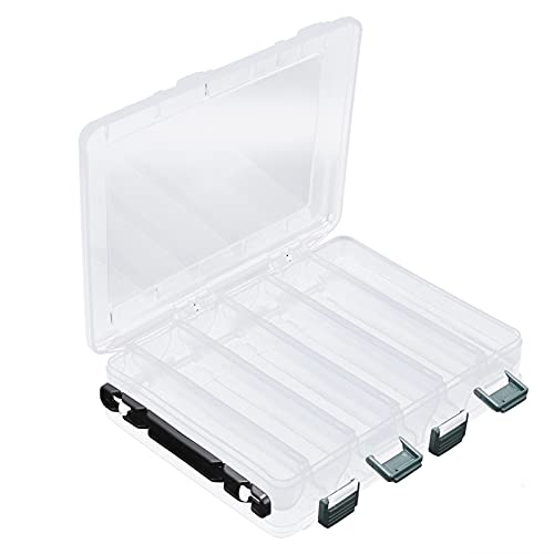 Fishing Tackle Box, Double Layer Portable Portable Fishing Accessory Storage Box Fishing Case Tools