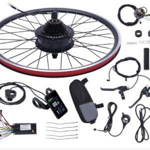 ETKEGHIP Electric Bicycle Motor Kit, 36V 500W Bike Motor Kit Front/Rear Wheel E-Bike Conversion Kit Dual Mode Controlle for 24 inch Bike, 30-35Km/h (Front Wheel)