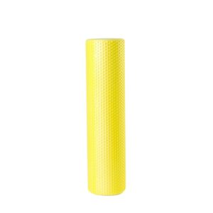 tudexx basics high-density round foam roller for exercise, massage, muscle recovery ( color : yellow )