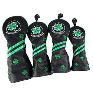 besstuup 4x 4pcs waterproof ut wood driver hybrid golf club head cover