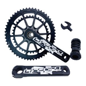 besstuup lightweight bicycle crankset, bike chainset 170mm crank arm 130bcd chainring chainwheel for mountian road bicycle component part