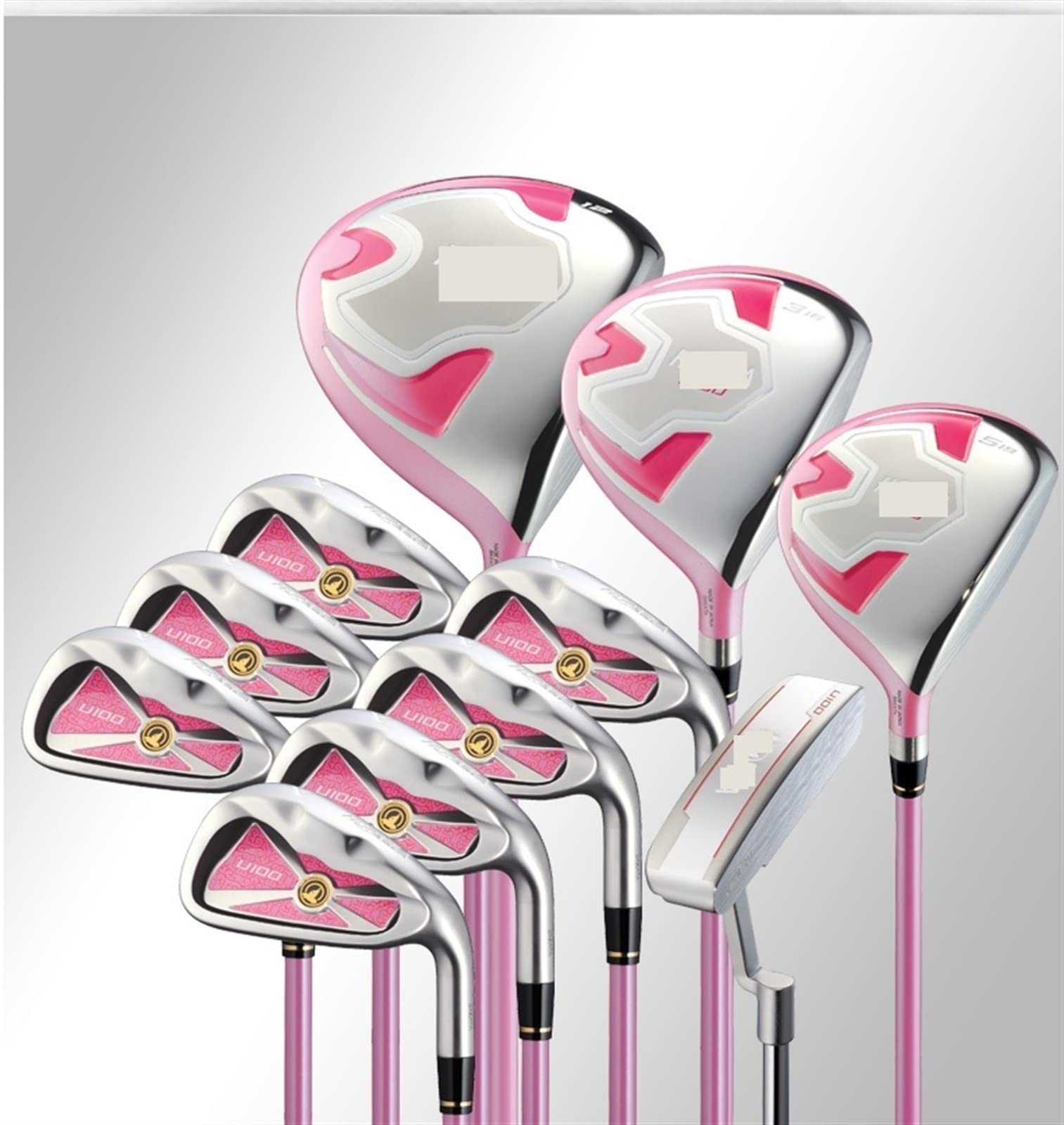 ENEMO Honma U100 Golf Clubs New Women Compelete Set Wood+Irons+Putter+Golf Bag and Graphite Golf Shaft Clubs Set (Color : 11pcs with Bag)