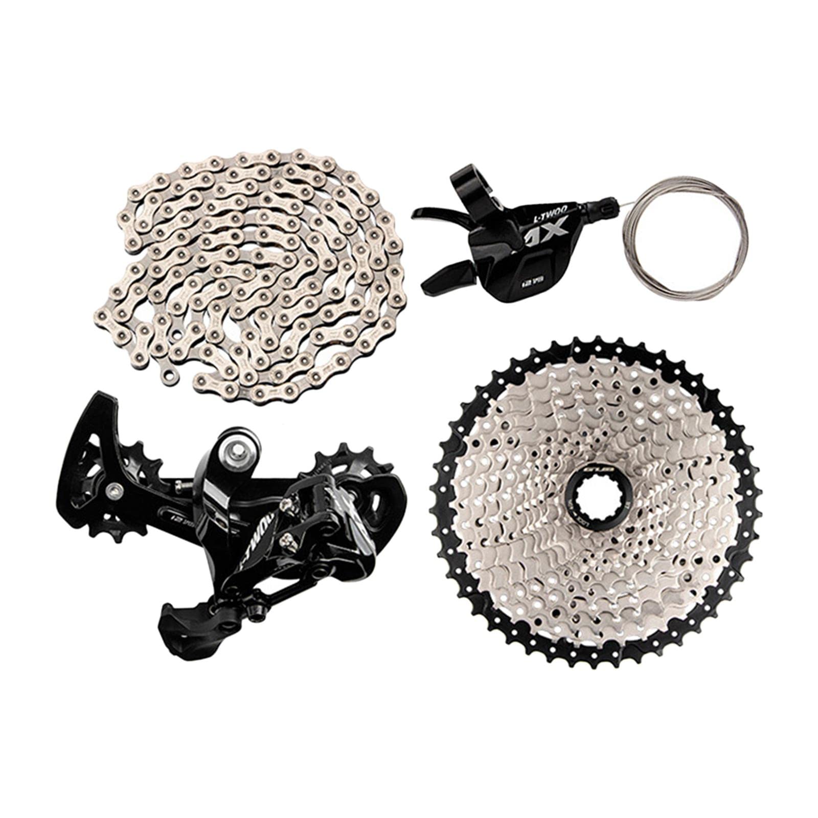 BESSTUUP 12Speed Cassette Sprockets 11T-46T Mountain Bike Rear Derailleur Transmission Biycle Right Lever er Bike Chain Accessories