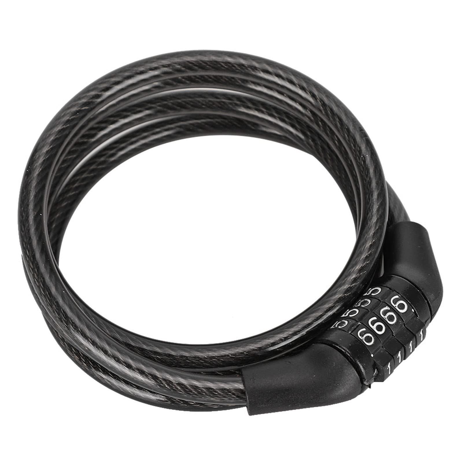 Bike Lock Cable, Security Bike Lock with 4 Digit Combination Bicycle Lock for Outdoor Equipment