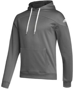 adidas men's stadium aeroready fleece embroidered logo pullover hoodie– gray (m)