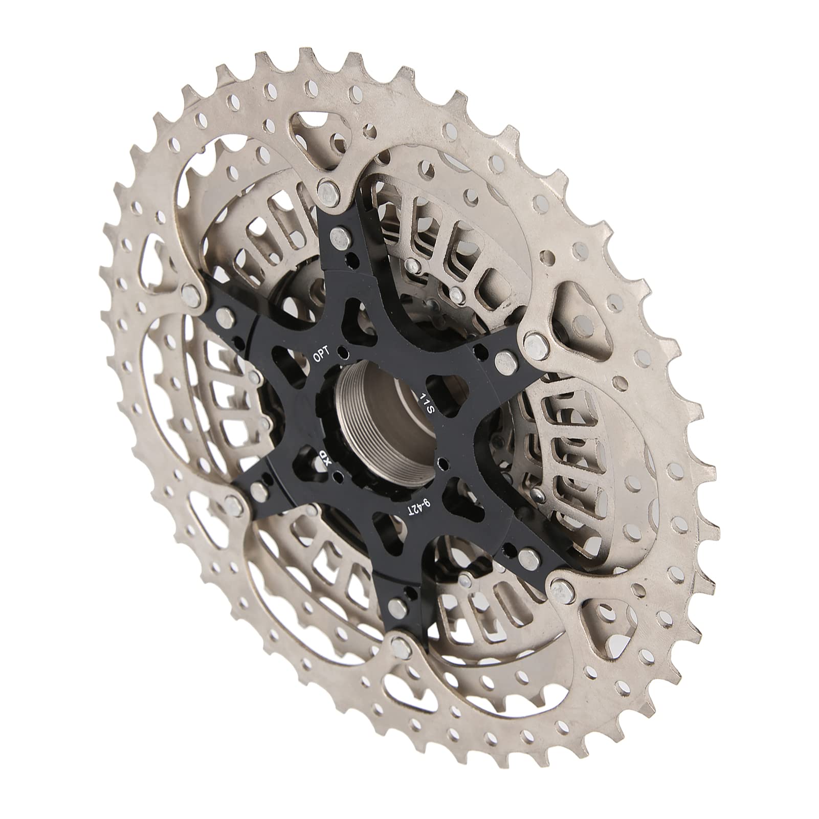 Dilwe Freewheel Cassette, Ultra Light 11 Speed Cassette Mountain Freewheel 9‑42T Compatible for SRAM XD