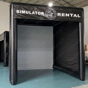 Golf Simulator Inflatable Golf Simulator with Screen Projector Shooting Tent (Inner Size: 11.8 * 9.84 * 9.84 ft)