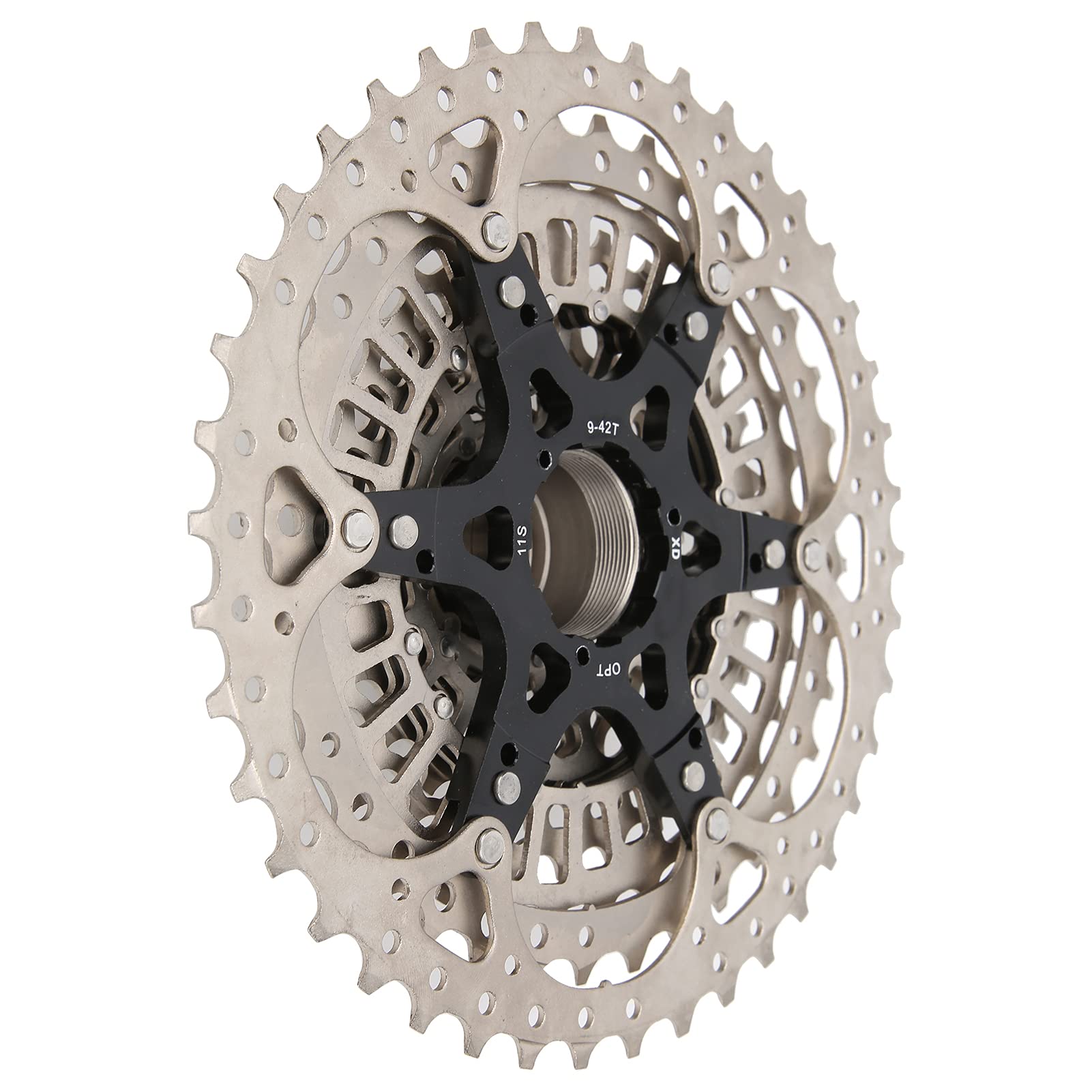 Dilwe Freewheel Cassette, Ultra Light 11 Speed Cassette Mountain Freewheel 9‑42T Compatible for SRAM XD