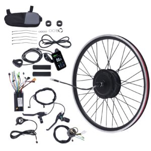 bazargame ebike conversion kit,front wheel 500w 36v motor electric bike conversion kit for kinds of bicycles 27.5" front wheel ebike，e-bike kit for commuter bikes