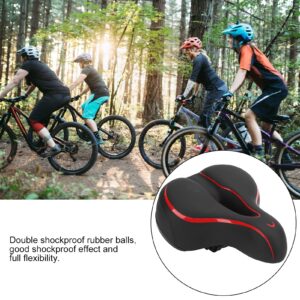 Bikes Seat Cover, Bikes Seat with Reflective Strip for Men Women, Shock Absorption Mountain Bikes Seat, Comfortable Bikes Saddle Cushion Pad for Mountain Road Pilipane