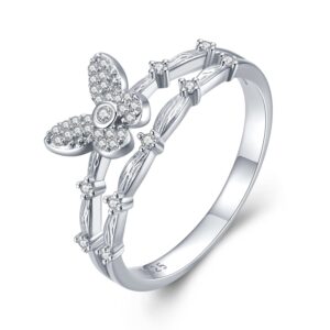 svodea butterfly ring for women 925 sterling silver created 5a cubic zirconia butterfly statement rings dainty animal jewelry anniversary birthday jewelry gifts for women (10)