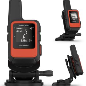 Wearable4U - Garmin inReach Mini 2 Marine Bundle, Compact Satellite Communicator, Portable Boating Handheld with Power Bundle