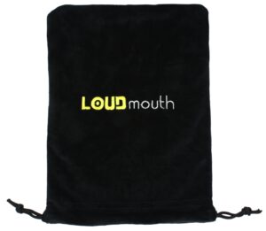 loudmouth soft velvet studio microphone carry bag | podcast mic pouch dust cover with drawstring | protect from dust, dirt, scratches | 12" x 8.5"